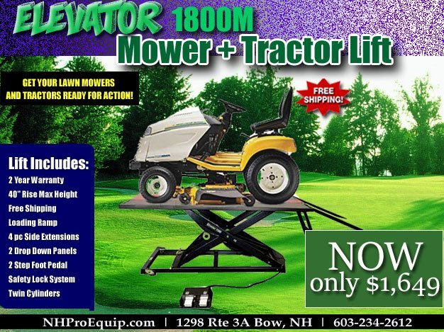 ELEVATOR 1800M LAWNMOWER LIFT TABLE | NHProEquip.com