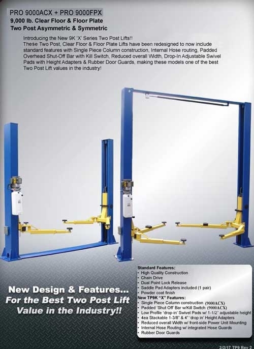 2 Post Car Lift | NHProEquip.com