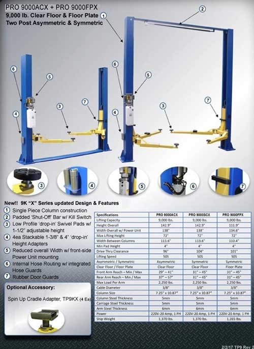 2 Post Car Lift | NHProEquip.com