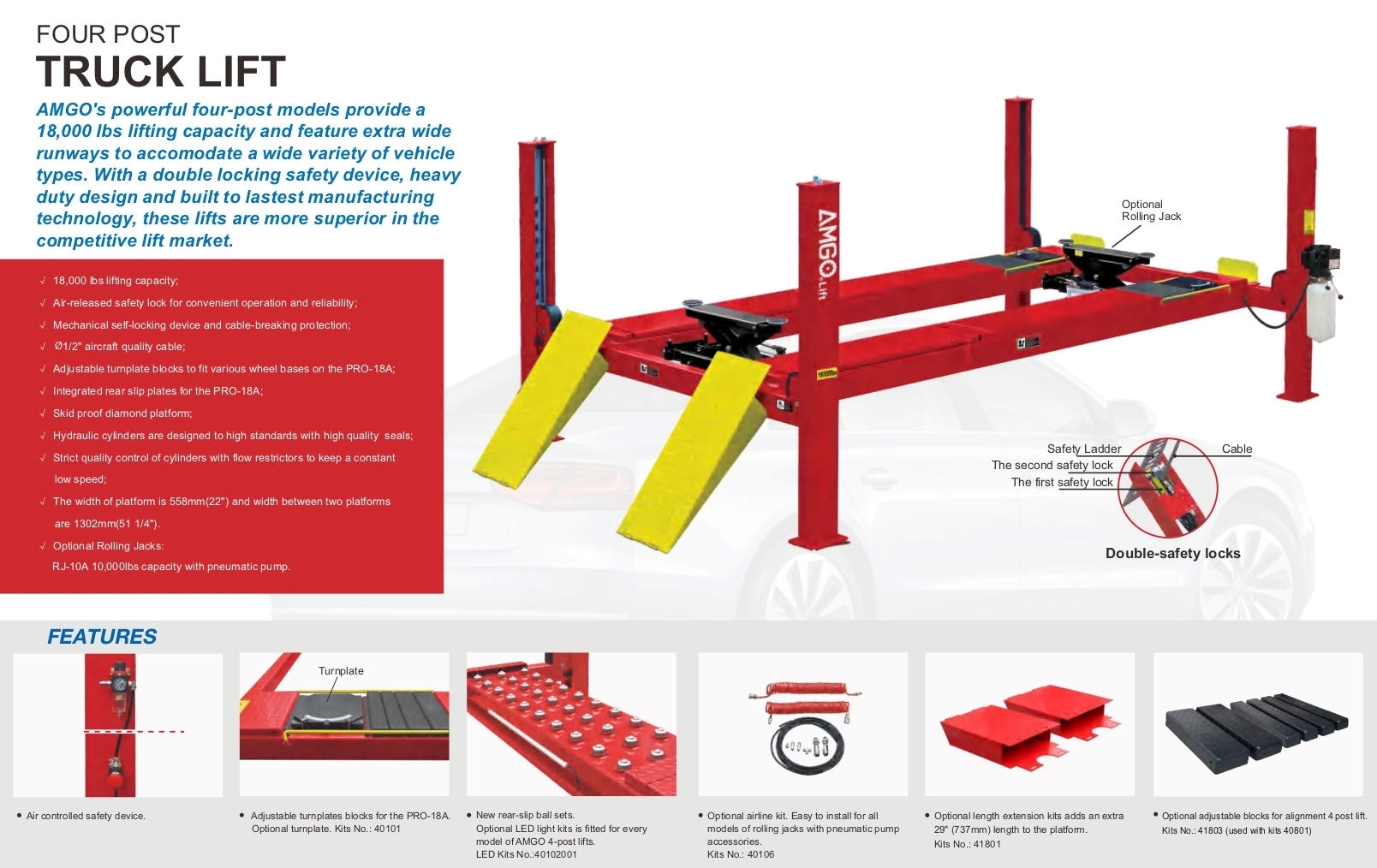 4 Post Truck Lift | NHProEquip.com
