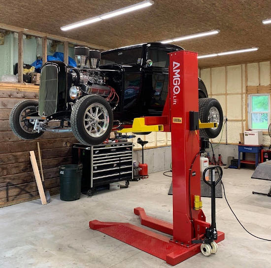 Single Post Automotive UTV Lift 7000lb SML-7 | NHProEquip.com