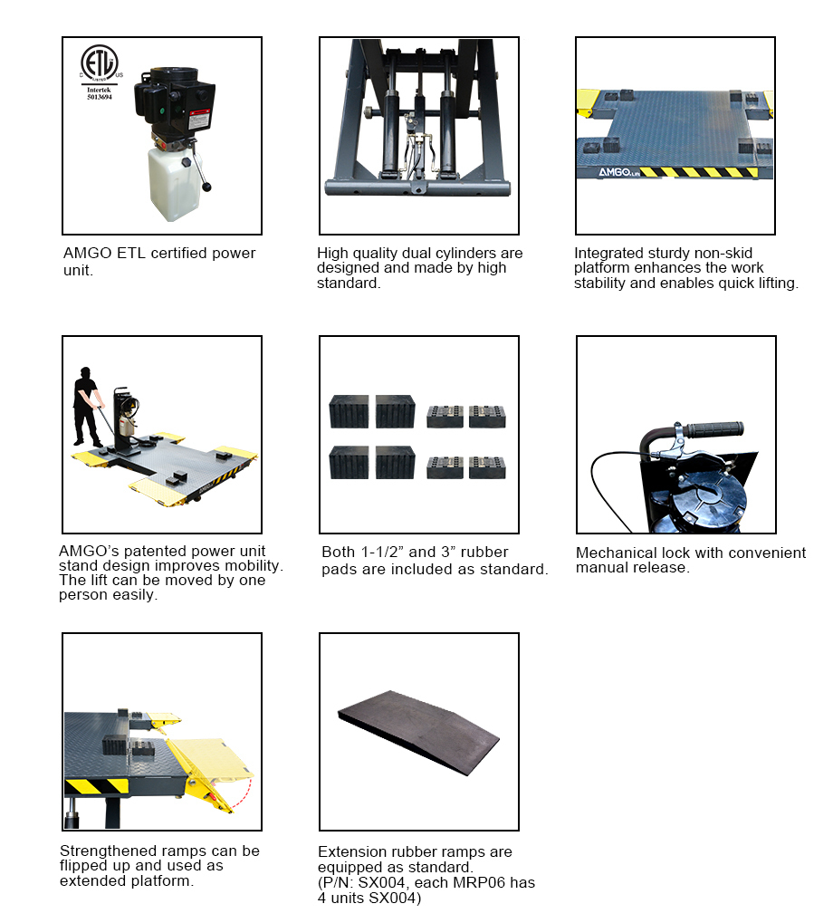 Midrise Portable Lift MRP06 | NHProEquip.com