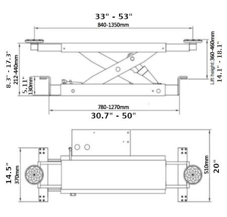 Sliding Jack 5,000 lbs J5H | NHProEquip.com